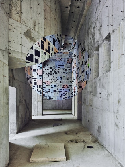 Georges Rousse’s art photography - Anamorphic optical illusions