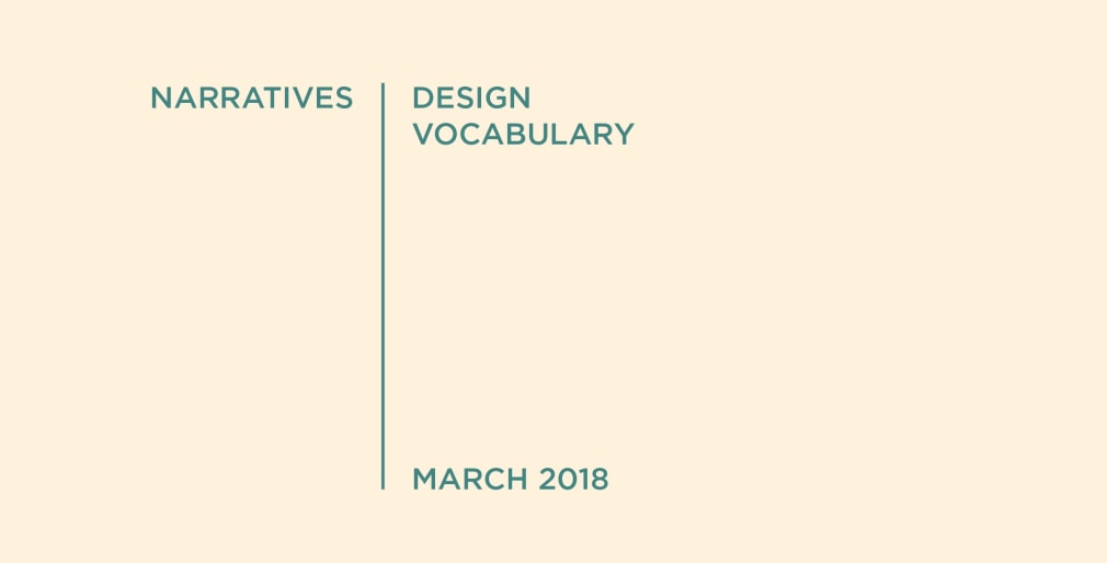 Narratives - Design Vocabulary - Exhibitions - Demisch Danant