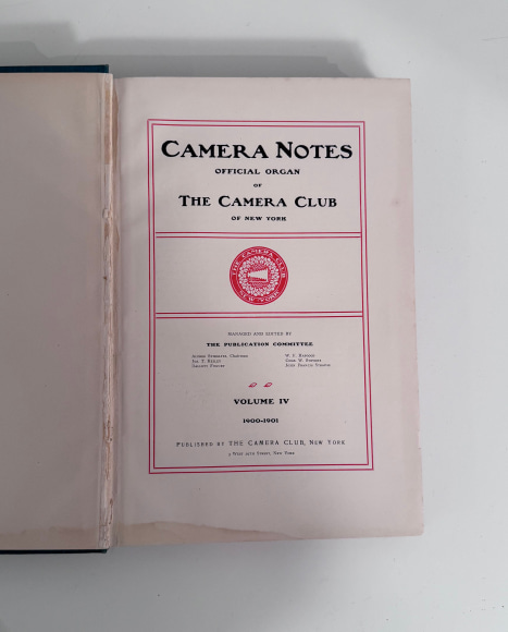3 VOLUMES OF CAMERA NOTES - VOLUMES III AND (2) IV - Artworks - Keith ...