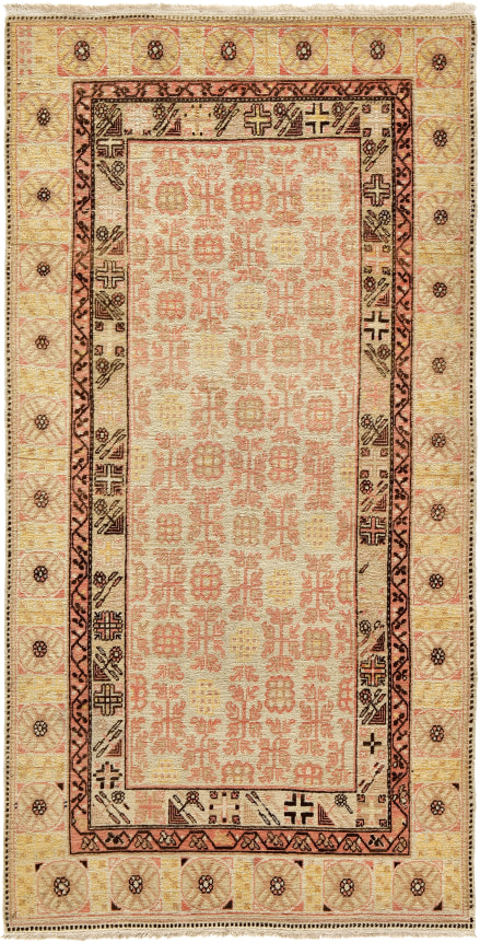 Khotan - 4'5" x 8'8" - Traditional-Items - Warp & Weft | Distinctive ...