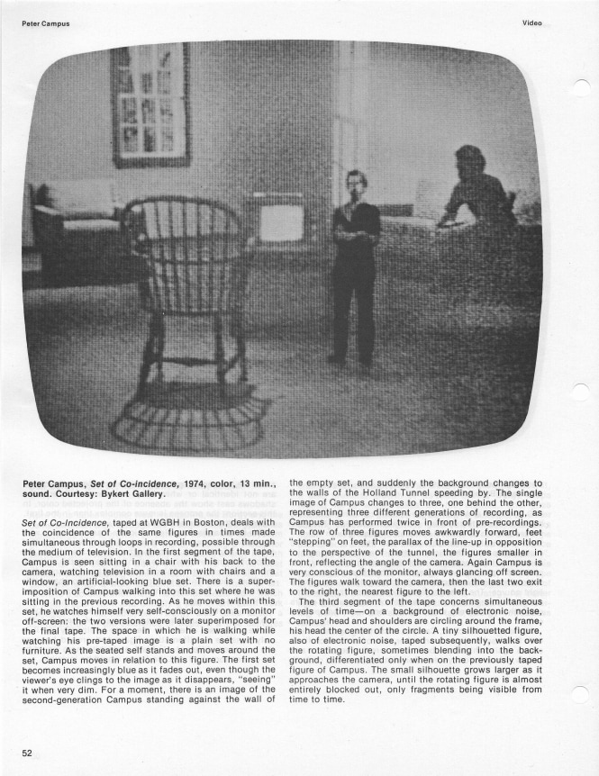 Castelli / Sonnabend Videotapes and Films - - Exhibitions - Castelli ...