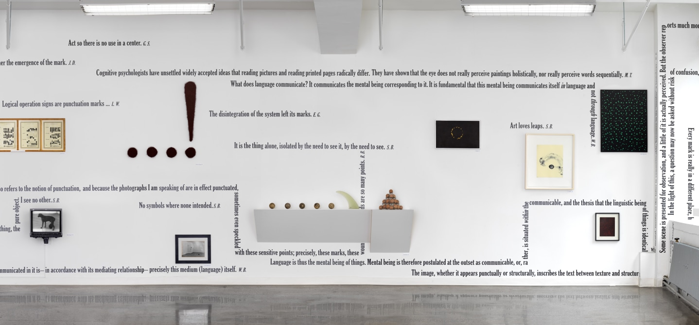 'Dot, Point, Period' - a Curated Installation by Joseph Kosuth ...
