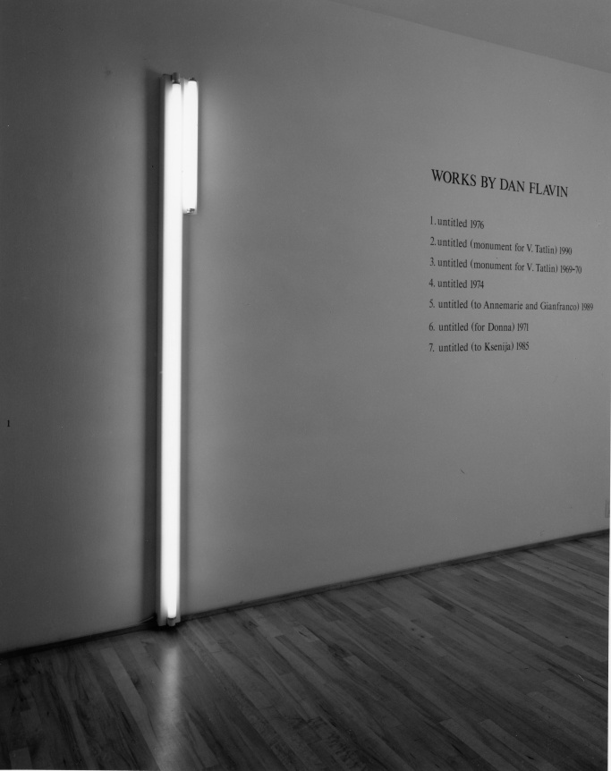 Dan Flavin - Selected Works 1969 – 1990 - Exhibitions - Castelli Gallery