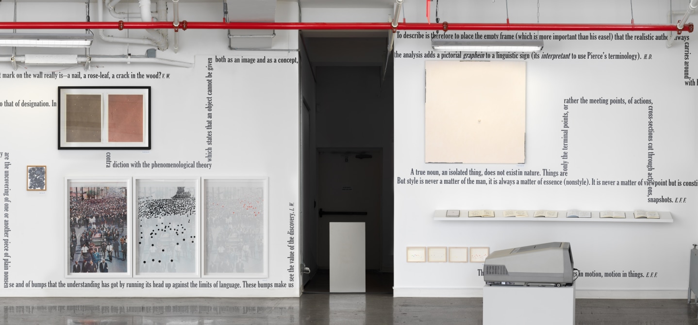 'Dot, Point, Period' - a Curated Installation by Joseph Kosuth ...