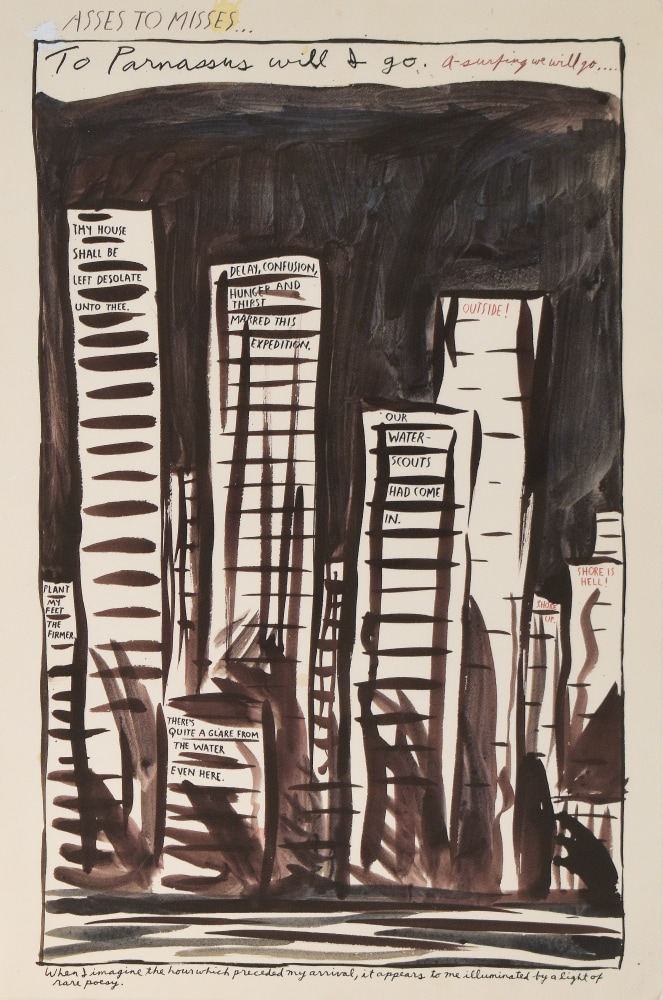 Raymond Pettibon: The Black Flag Years - Exhibitions - ROBERT BERMAN GALLERY