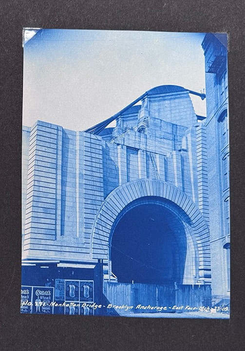 MANHATTAN BRIDGE CYANOTYPE ALBUM NO. 7 W.R. BASCOME 1909 - $4,500.00 ...