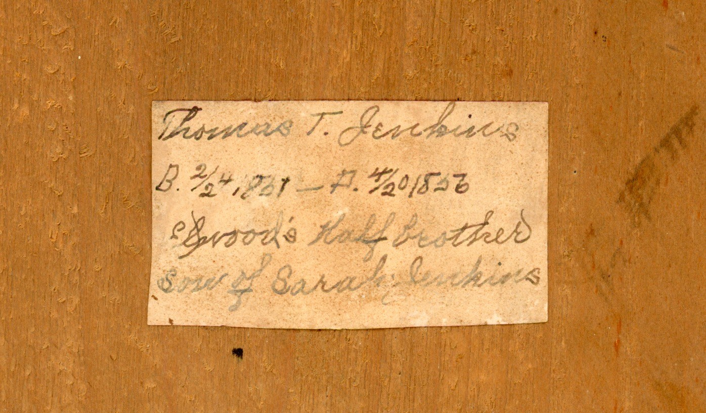 AMERICAN HAND PAINTED PRIMITIVE PORTRAIT PHOTOGRAPH - Thomas T Jenkins ...