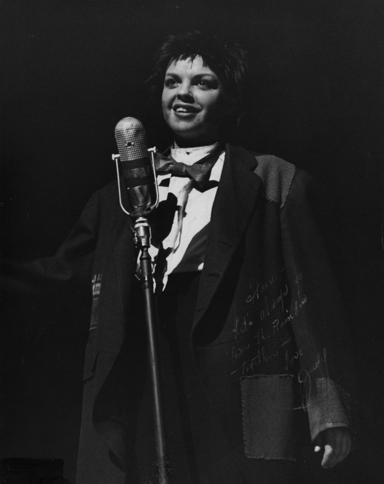 ZINN ARTHUR PHOTO OF JUDY GARLAND GIVEN TO HAROLD ARLEN WITH OVER THE ...