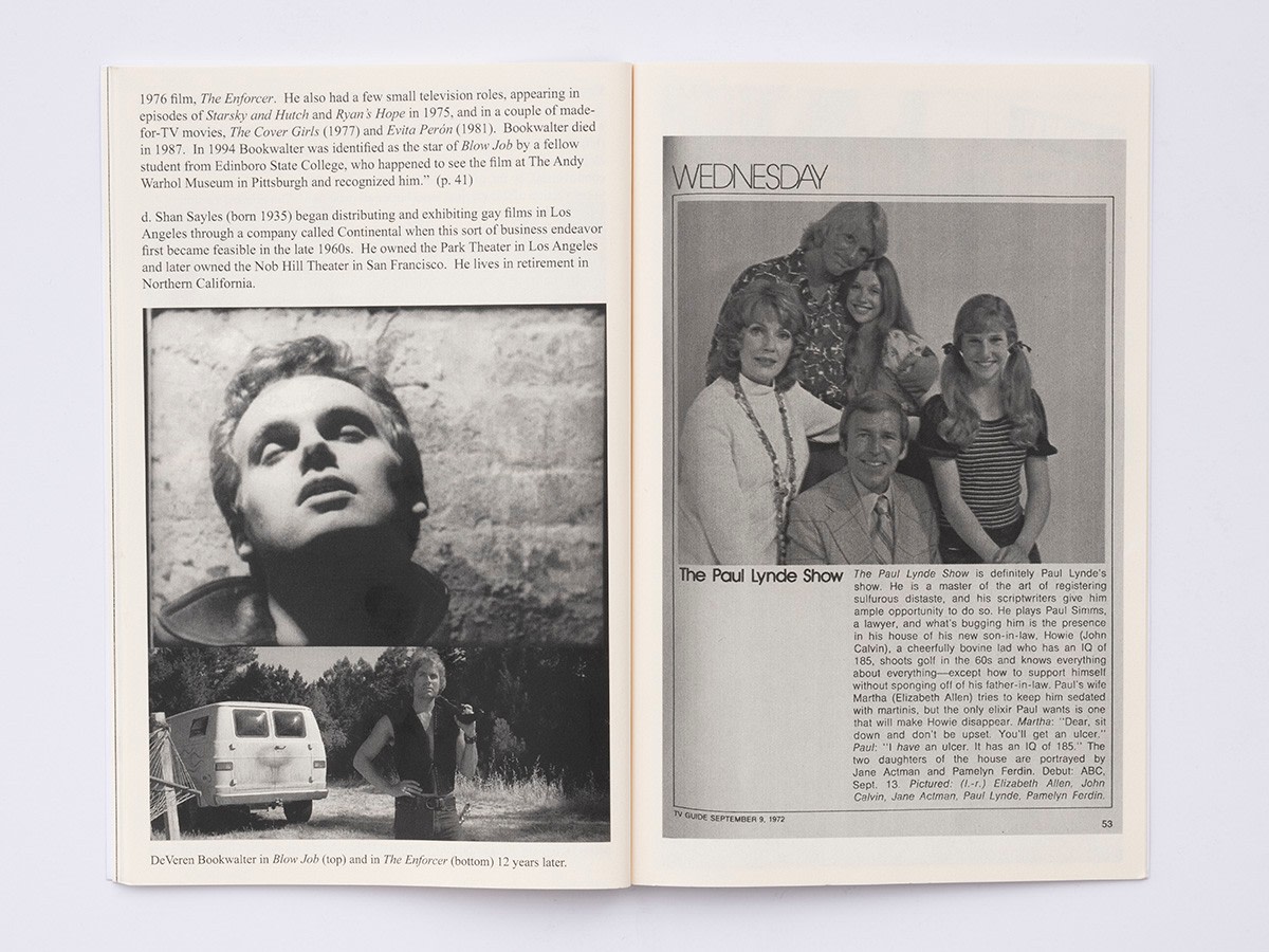 William E. Jones - Roehr, Warhol, Rocco, Lynde - 出版物 - David Kordansky ...