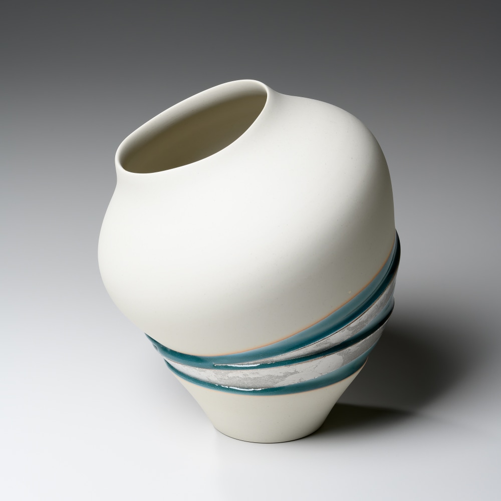 Fukumoto Fuku - Plachina no tsuki no shimo; Platinum Lunar Frost - Artworks - Joan B Mirviss LTD ...