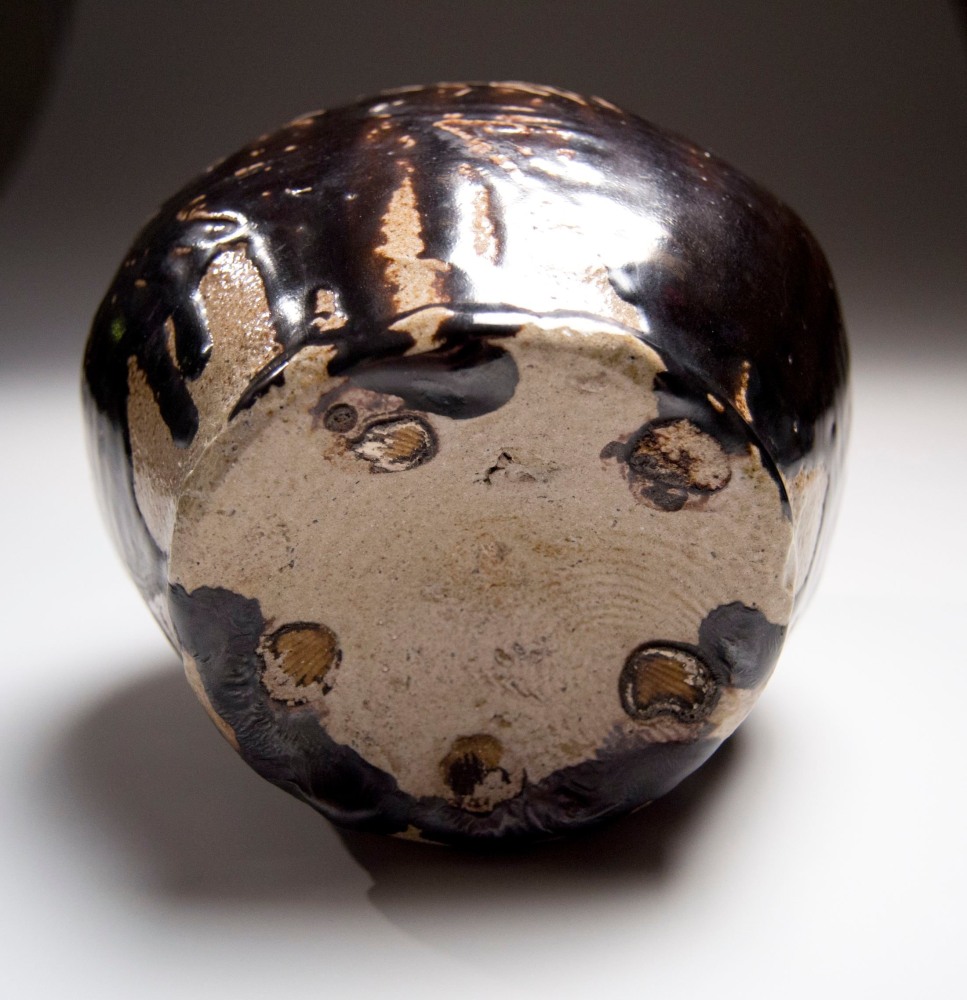 Hamada Shōji - Flattened vessel with textured surface - Artworks - Joan ...