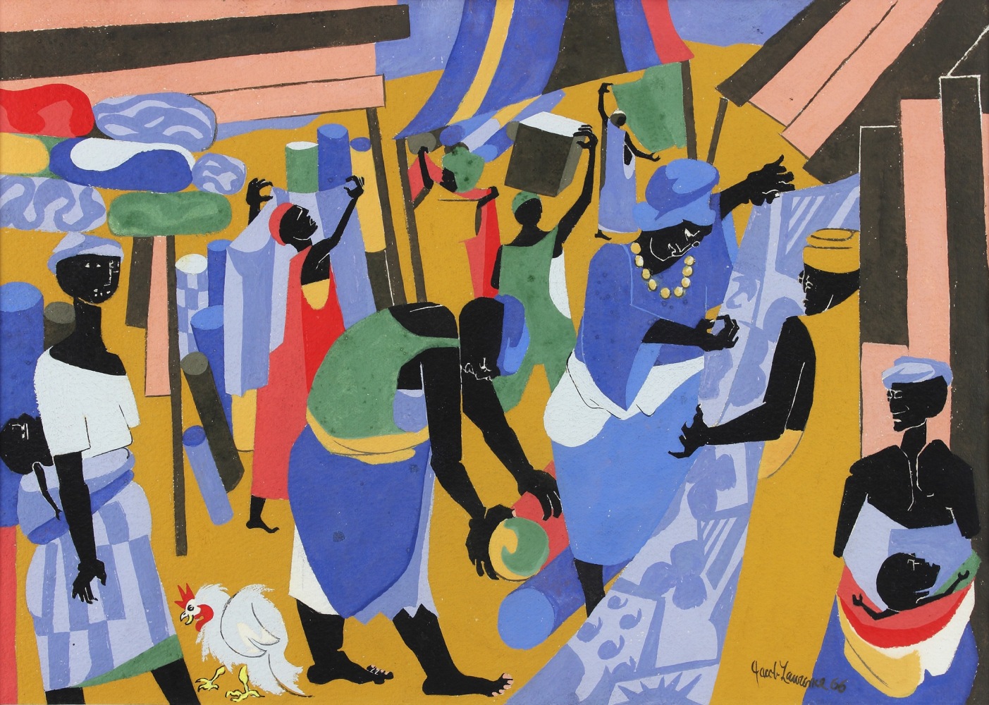 Jacob Lawrence - Artists & Work - Alexandre Gallery