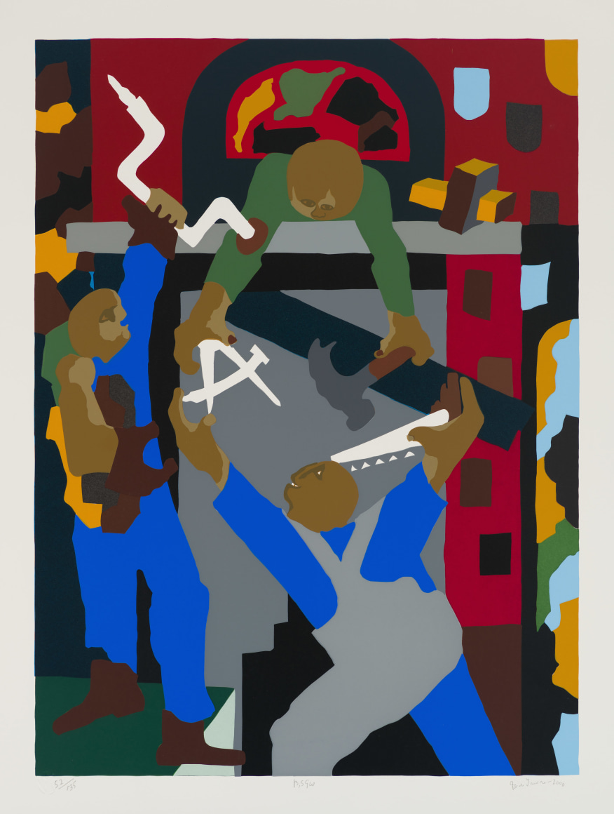 Jacob Lawrence: Builders - - Exhibitions - DC Moore Gallery