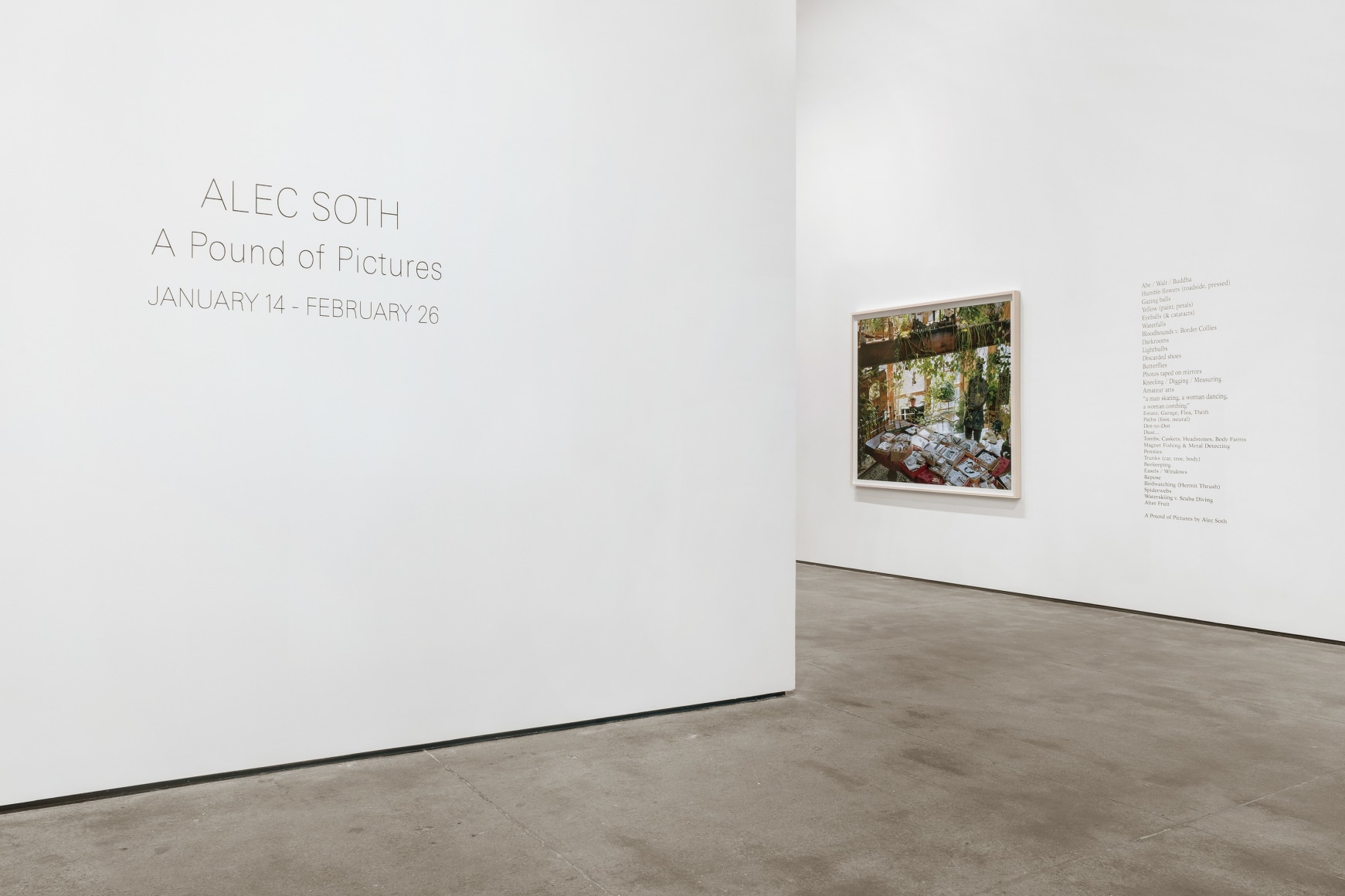 Alec Soth - A Pound of Pictures - Exhibitions - Sean Kelly Gallery