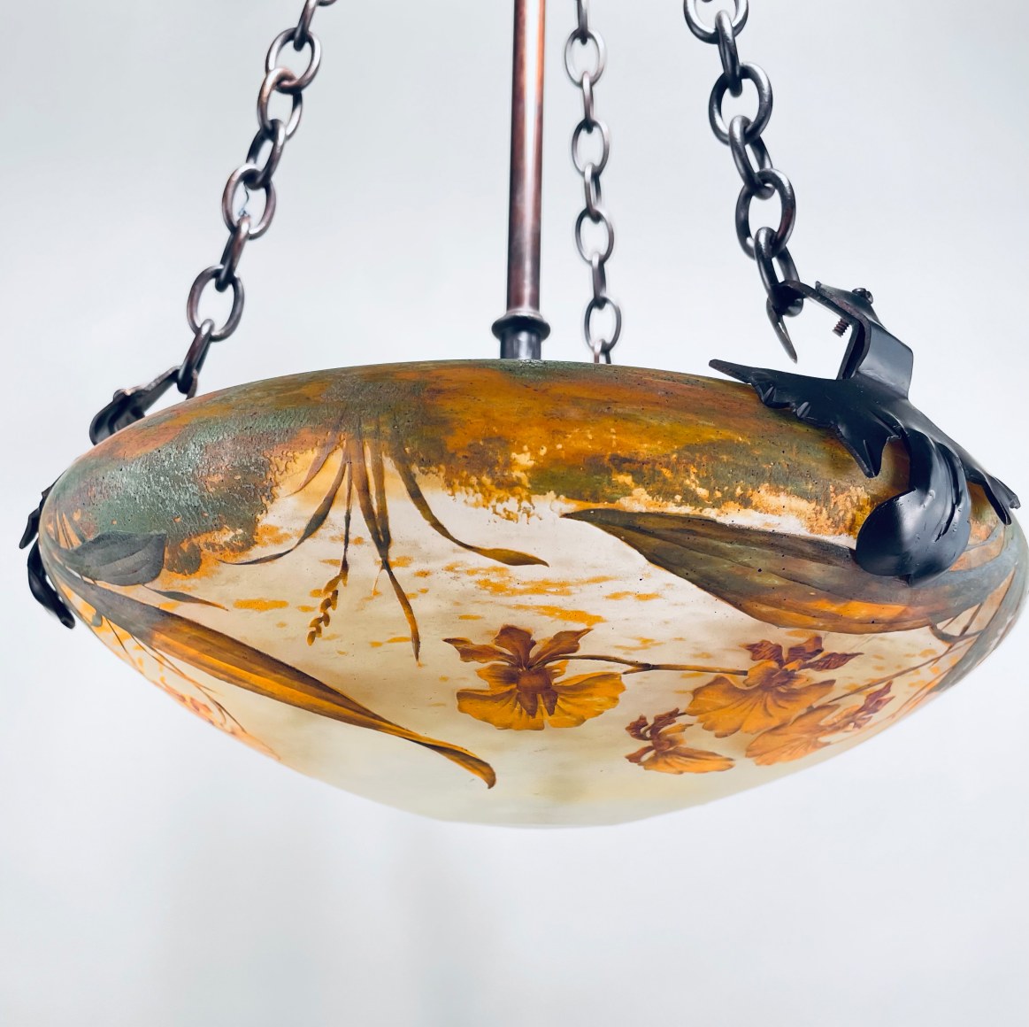 Iris Chandelier by, Daum Nancy - Tiffany Studios - Ophir Gallery ...
