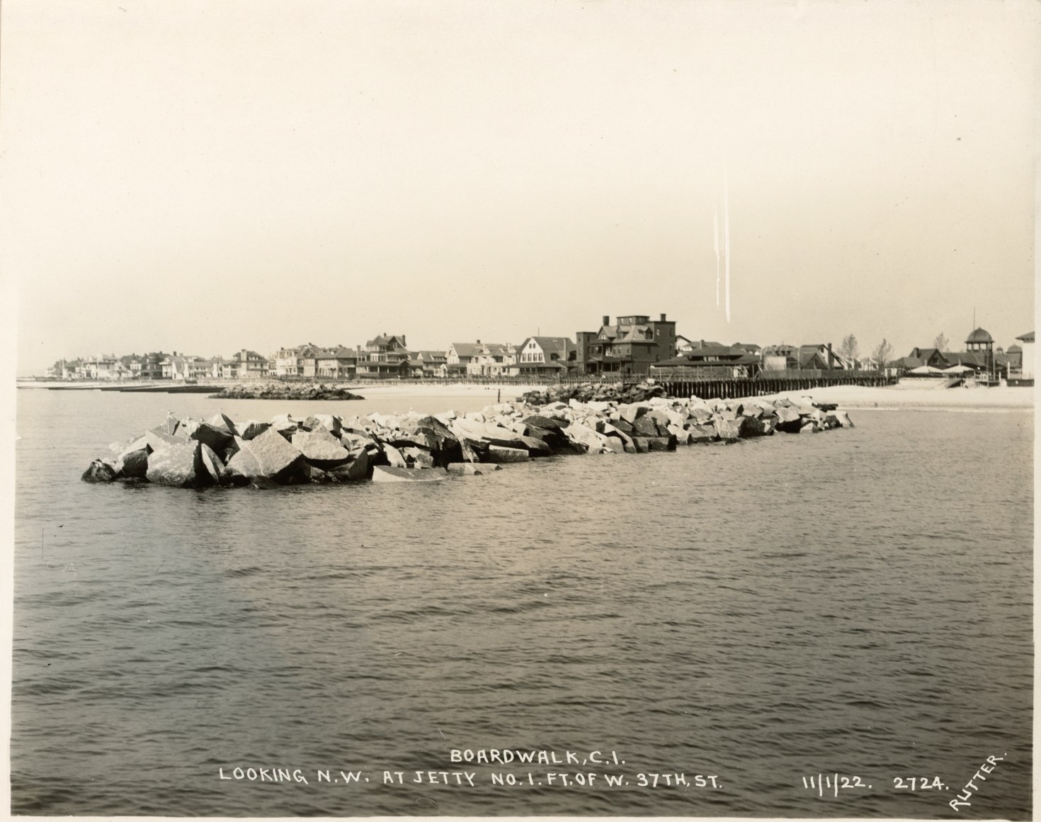 EDWARD RUTTER PHOTOS OF CONSTRUCTION OF CONEY ISLAND BOARDWALK 1921 ...
