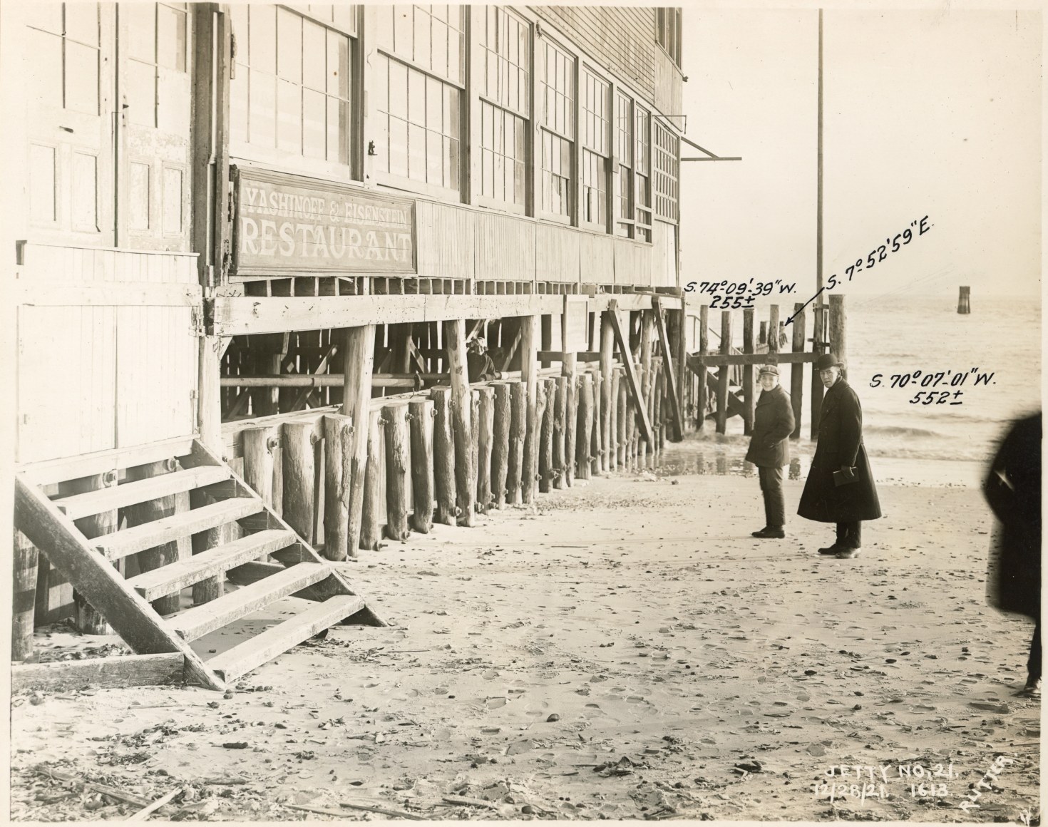 EDWARD RUTTER PHOTOS OF CONSTRUCTION OF CONEY ISLAND BEACH’S JETTY IN ...