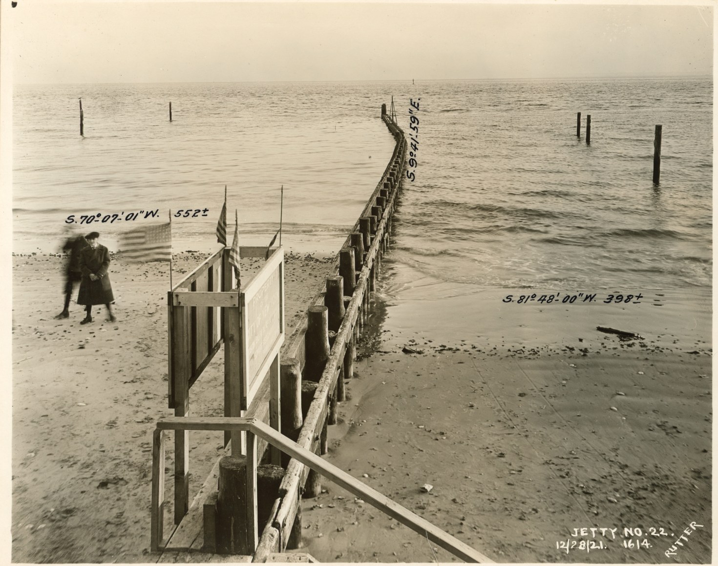 EDWARD RUTTER PHOTOS OF CONSTRUCTION OF CONEY ISLAND BEACH’S JETTY IN ...