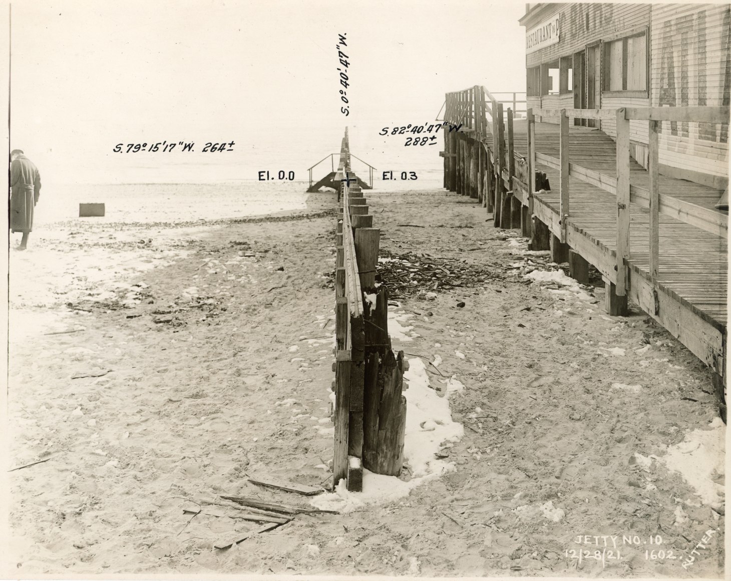 EDWARD RUTTER PHOTOS OF CONSTRUCTION OF CONEY ISLAND BEACH’S JETTY IN ...