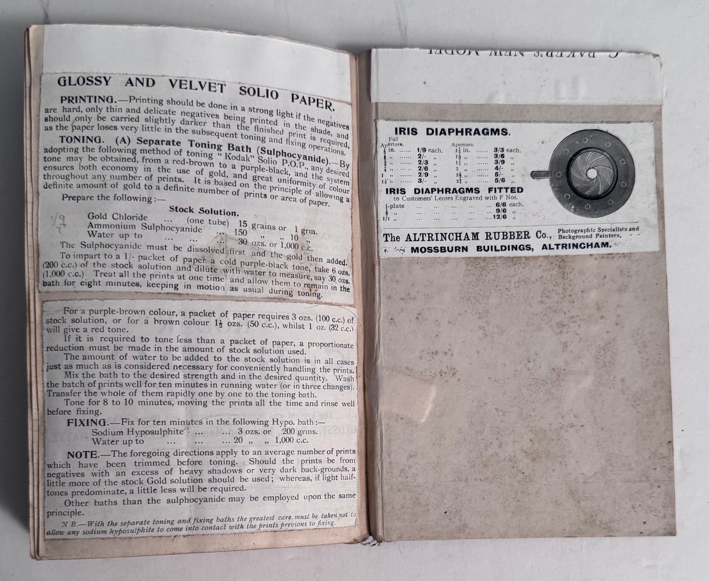 SOME PERSONAL PAPERS OF ALFRED WARD, R.N. INCLUDING HIS 1910 ALBUM OF ...