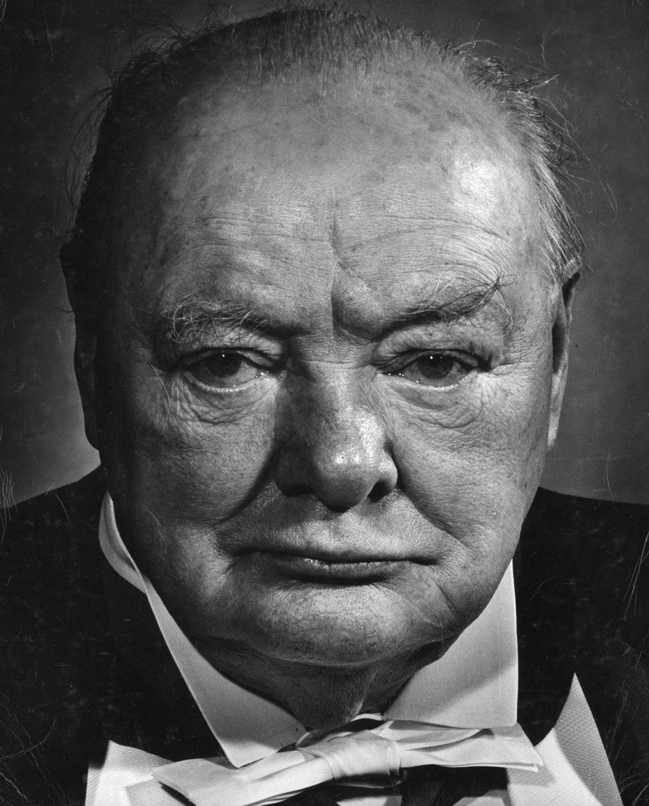 WINSTON CHURCHILL BY YOUSUF KARSH - A 1956 vintage portrait of ...