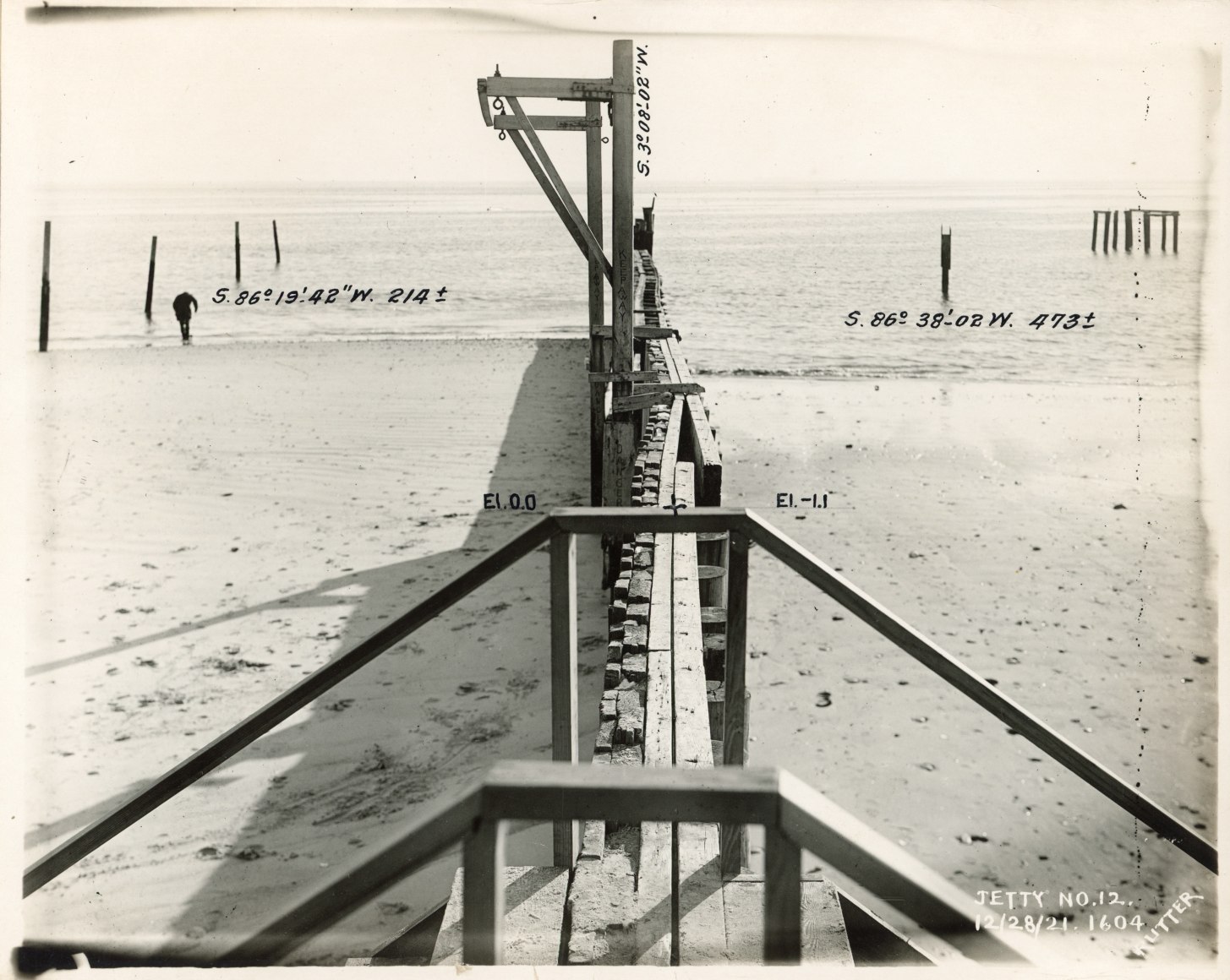 EDWARD RUTTER PHOTOS OF CONSTRUCTION OF CONEY ISLAND BEACH’S JETTY IN ...