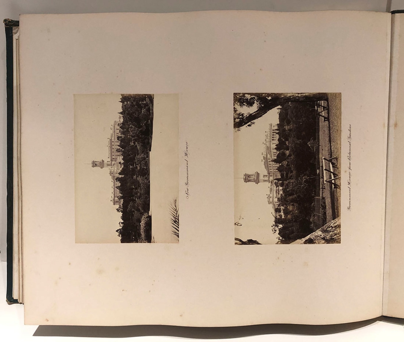LARGE VIEWS IN VICTORIA ALBUM C. 1860 - A large album gilt-stamped ...