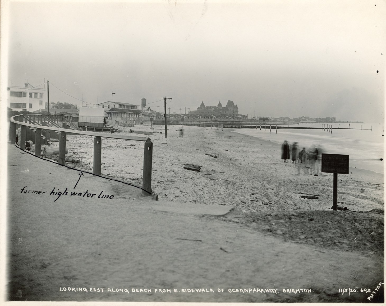 EDWARD RUTTER PHOTOS OF CONSTRUCTION OF CONEY ISLAND BEACH’S JETTY IN ...