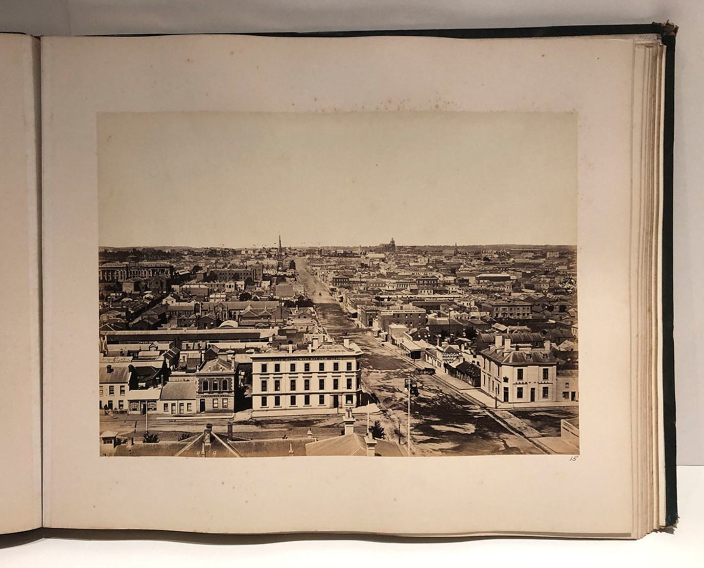 LARGE VIEWS IN VICTORIA ALBUM C. 1860 - A large album gilt-stamped ...