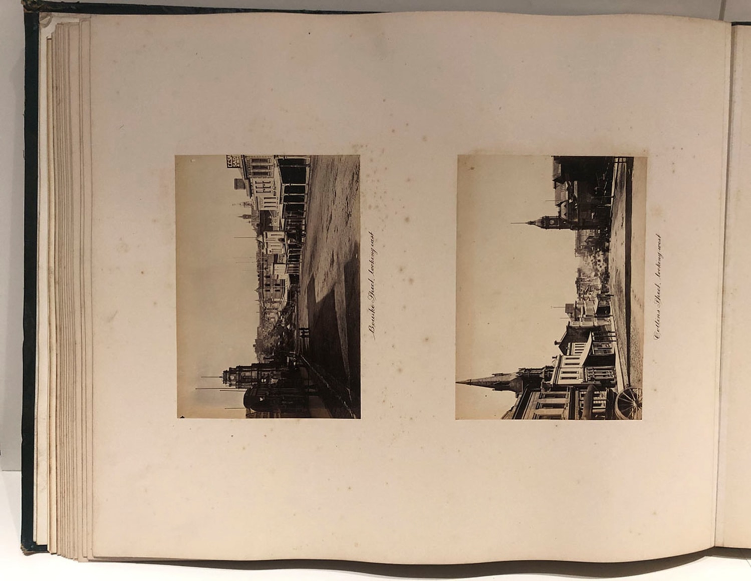 LARGE VIEWS IN VICTORIA ALBUM C. 1860 - A large album gilt-stamped ...