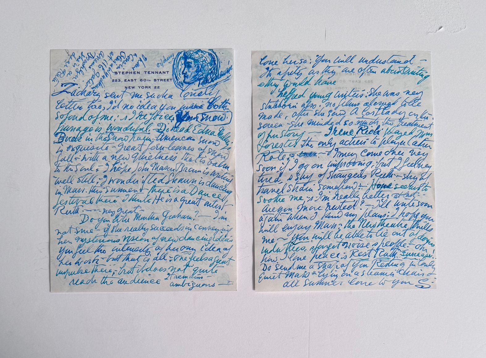 STEPHEN TENNANT LETTERS - 41 autograph letters signed (‘Stephen’ or ‘S ...