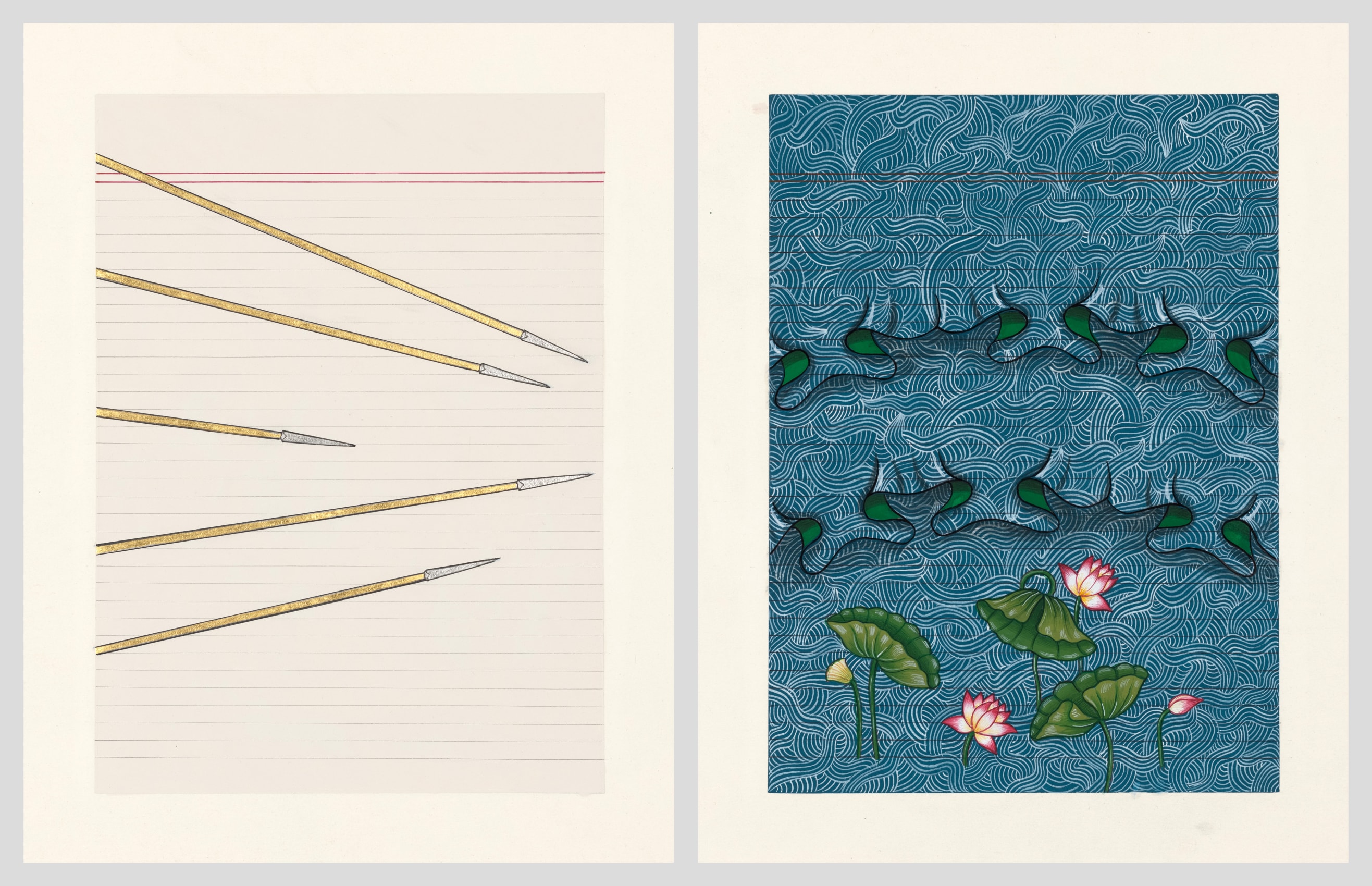 Aisha Khalid - At the Circle's Center - Exhibitions - Aicon Art