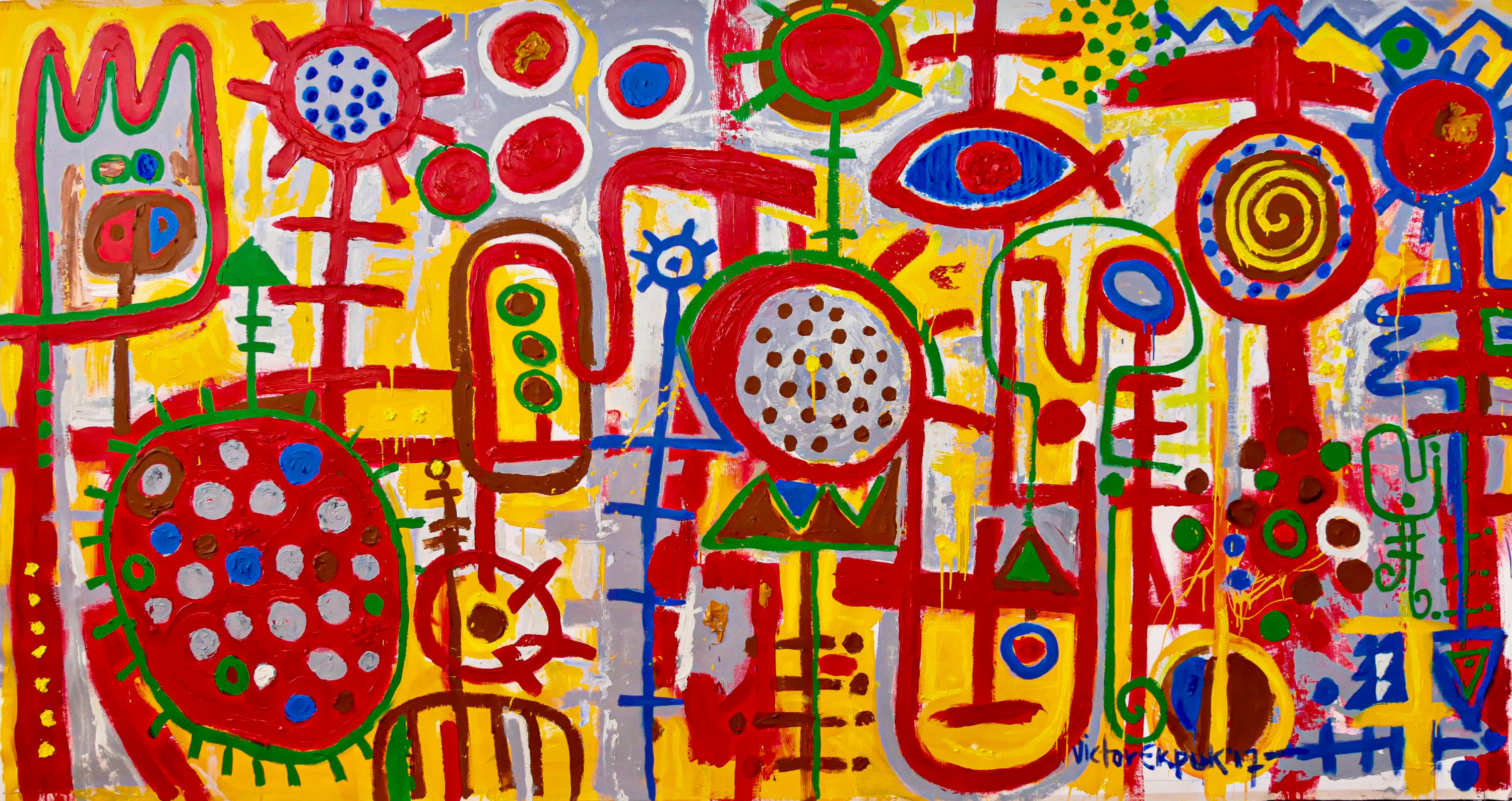 Victor Ekpuk - I am My Ancestor's Essence - Exhibitions - Aicon Art