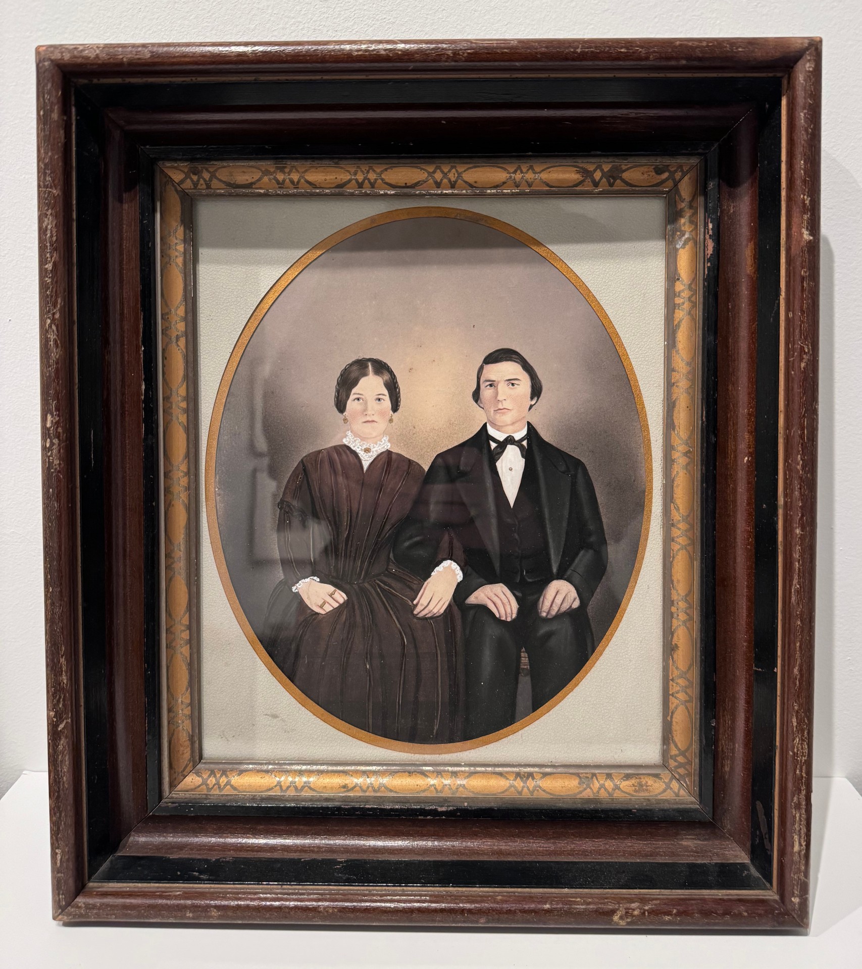 AMERICAN HAND PAINTED PRIMITIVE PORTRAIT PHOTOGRAPH - - Artworks ...