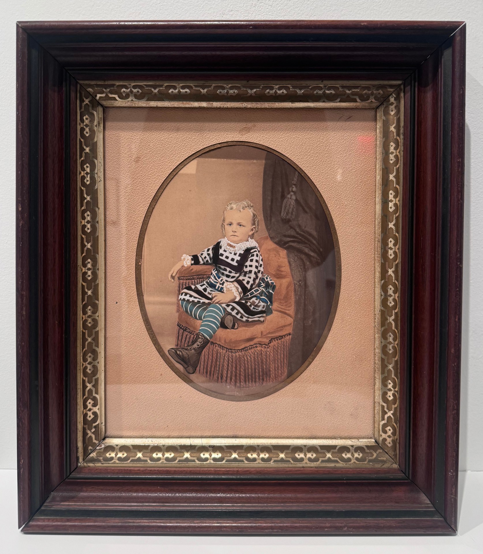 AMERICAN HAND PAINTED PRIMITIVE PORTRAIT PHOTOGRAPH - Mr. William ...