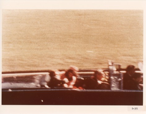 JFK ASSASSINATION ZAPRUDER FILM FRAME 321 - A still from the famous ...